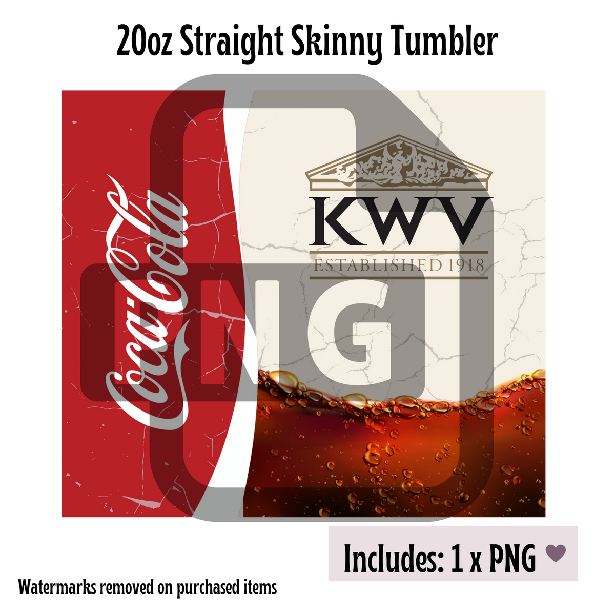 KWV Brandy 15oz & 20oz Tumbler Template - PNG Digital File – Pro ...