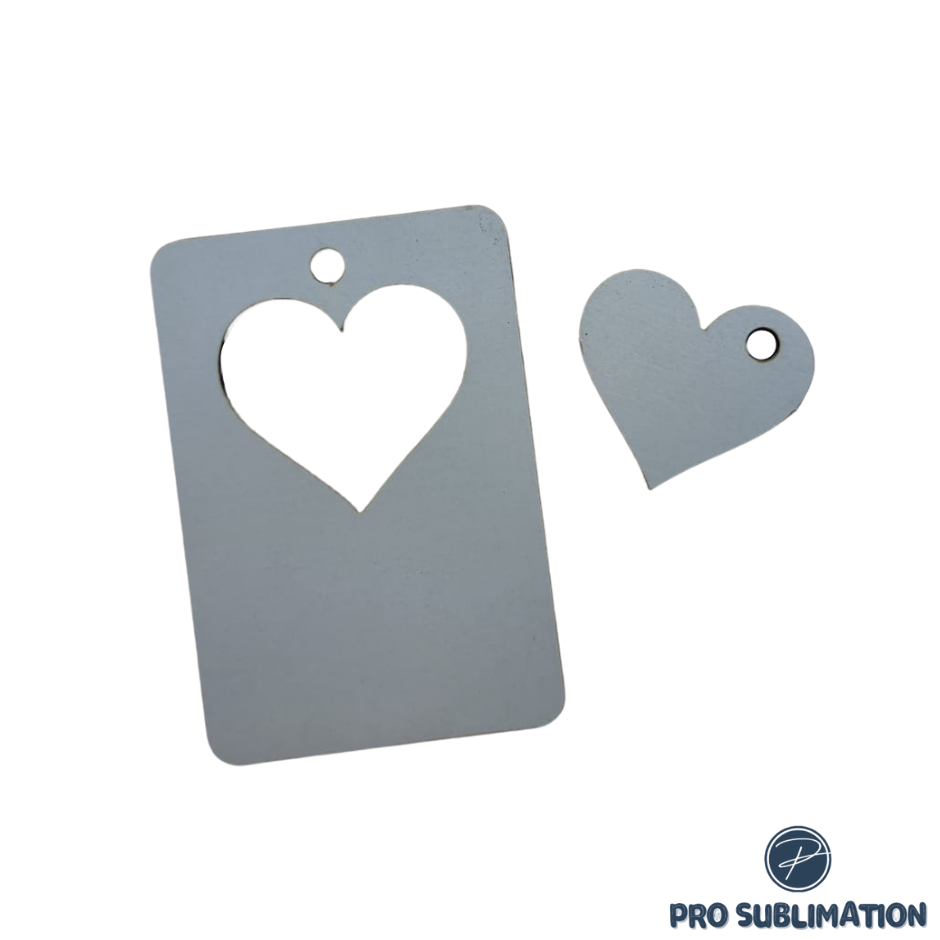 MDF heart puzzle keychain (pack of 5) – Pro Sublimation